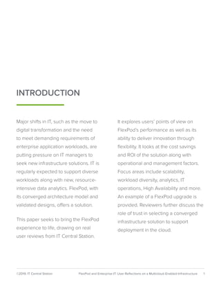 FlexPod and Enterprise IT | PDF | Cloud Computing | Internet