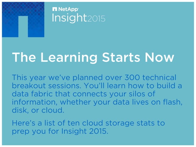 NetApp Cloud Storage Facts | PPT