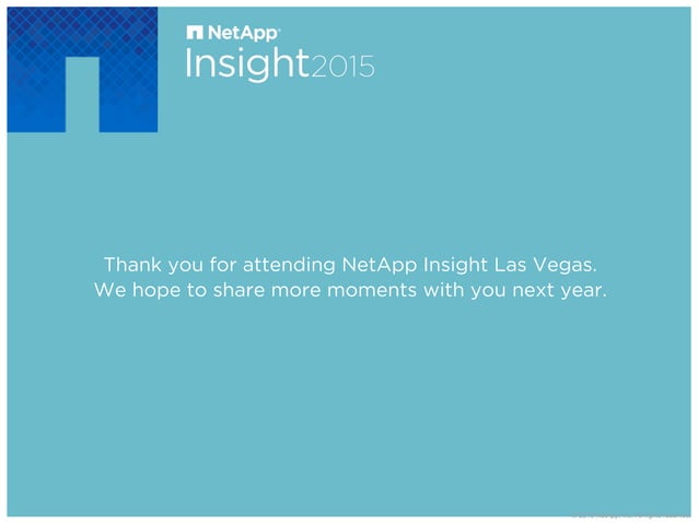 NetApp Insight 2015 Las Vegas Top Moments | PDF