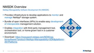 NetApp IT Uses NetApp Manageability SDK to do More Than Configuration Tasks | PPT
