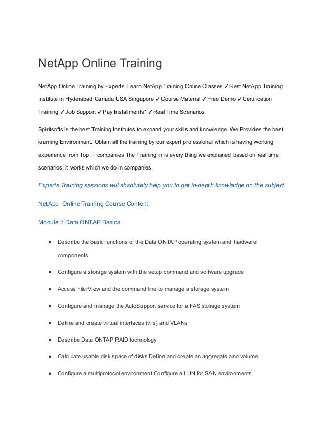 NetApp Online Training.pdf