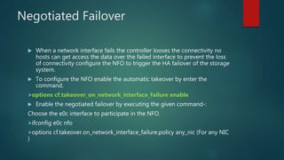 SAN High availability (Netapp Storage) | PPTX