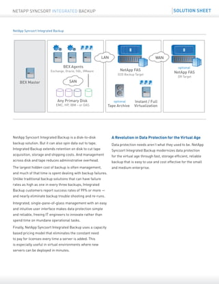 Net App Syncsort Integrated Backup Solution Sheet | PDF