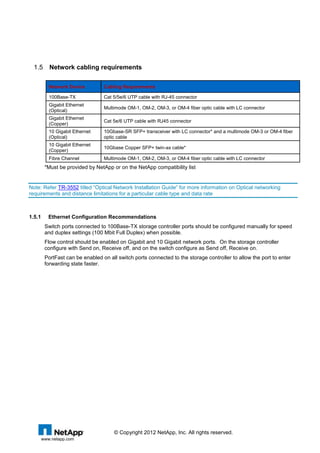 NetApp system installation workbook Spokane | PDF