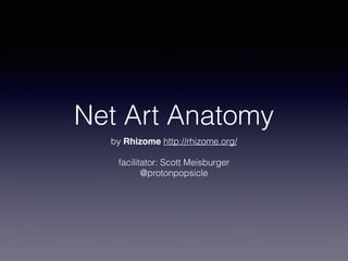 Net Art Anatomy | PDF