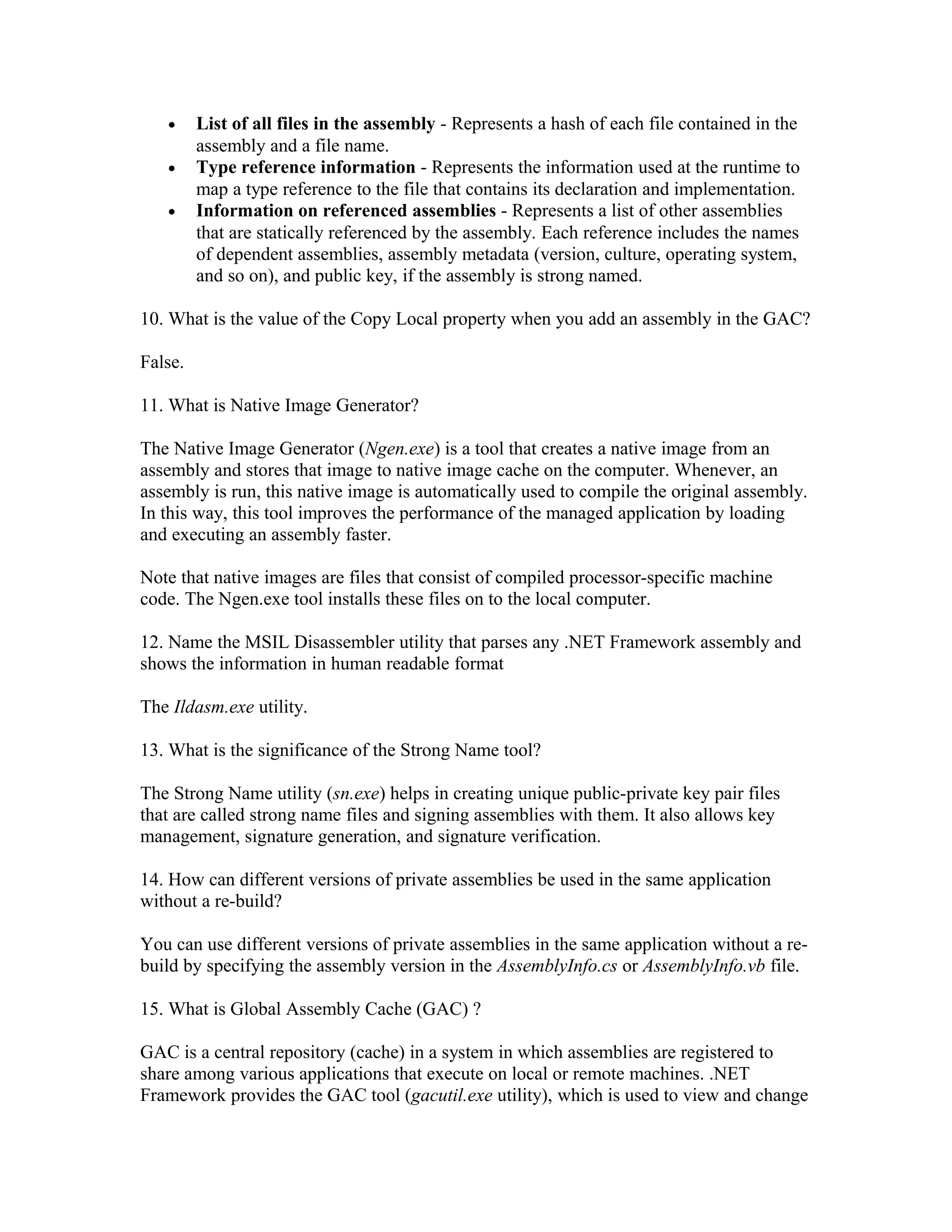 Net Assembly Pdf