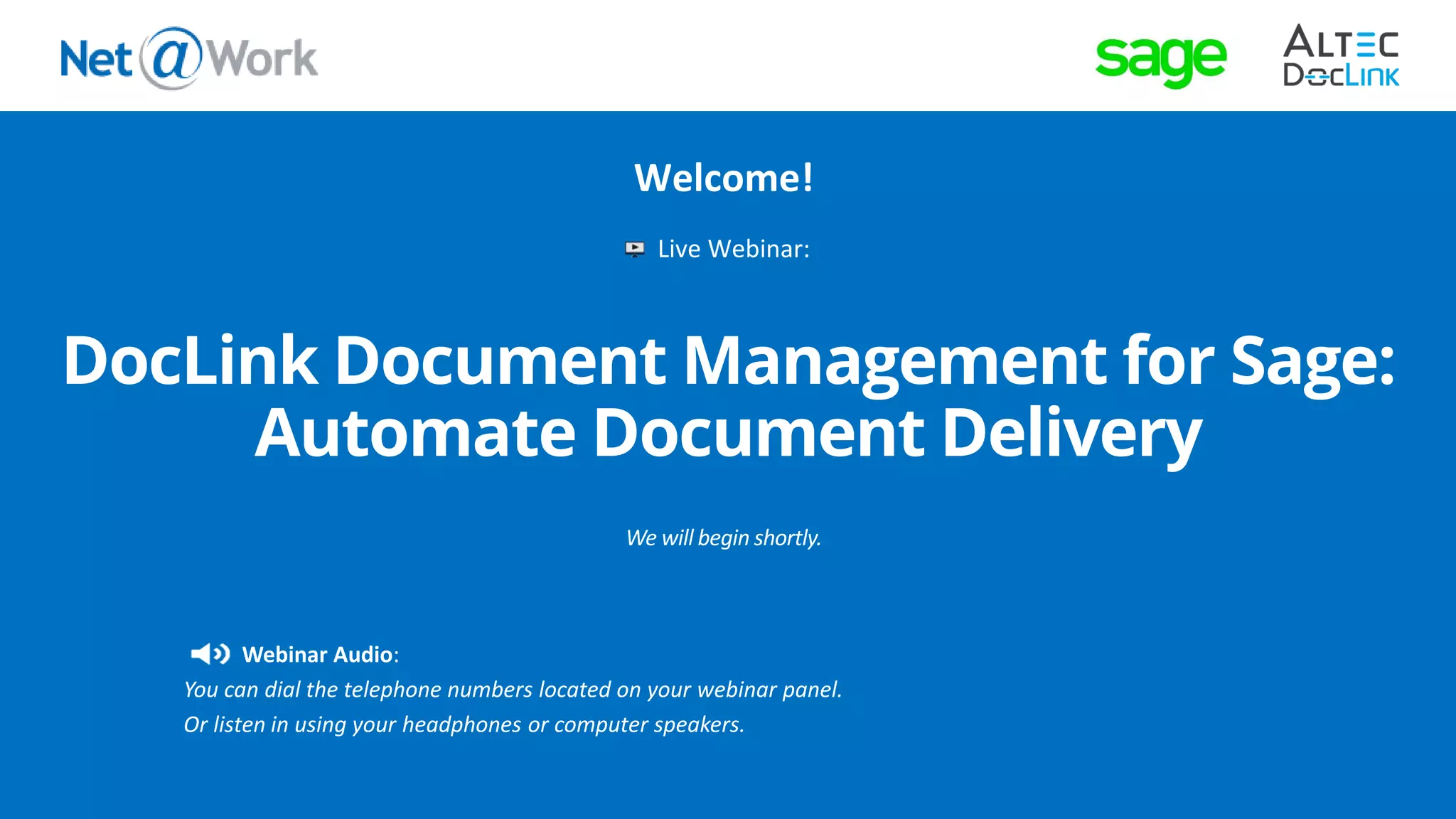 DocLink Document Management for Sage: Automate Document Delivery | PPT