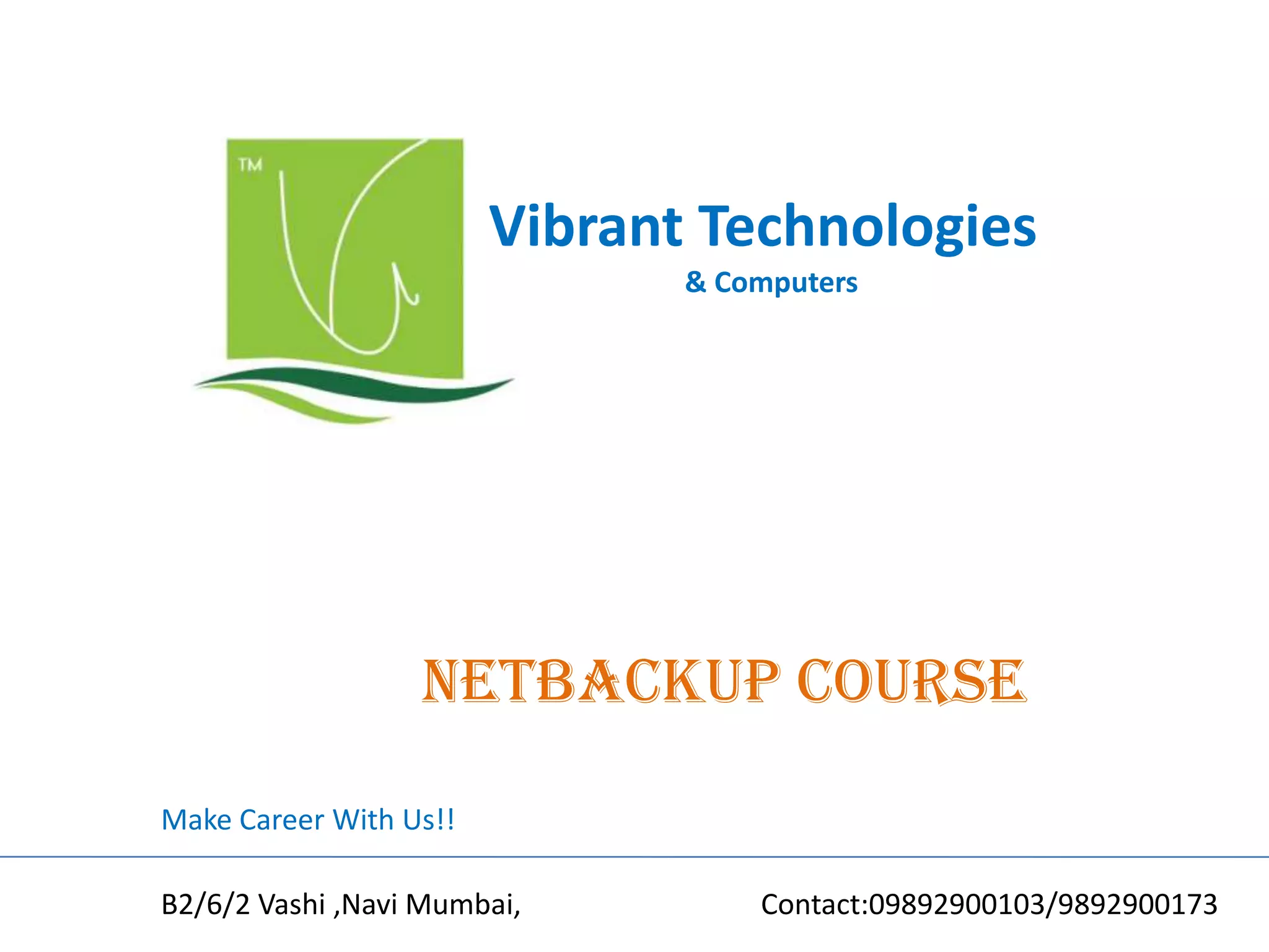 Netbackup training-course-navi-mumbai-netbackup-course-provider-navi ...