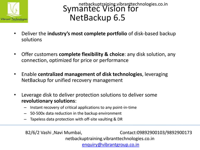 Netbackup training-course-navi-mumbai-netbackup-course-provider-navi ...