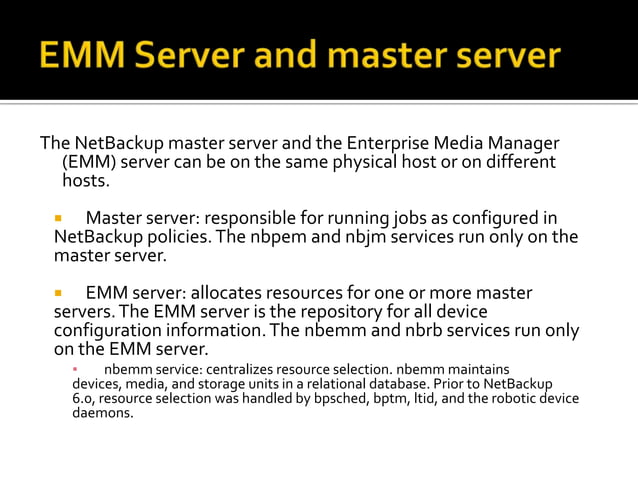 Netbackup 6.5 backup process | PPT