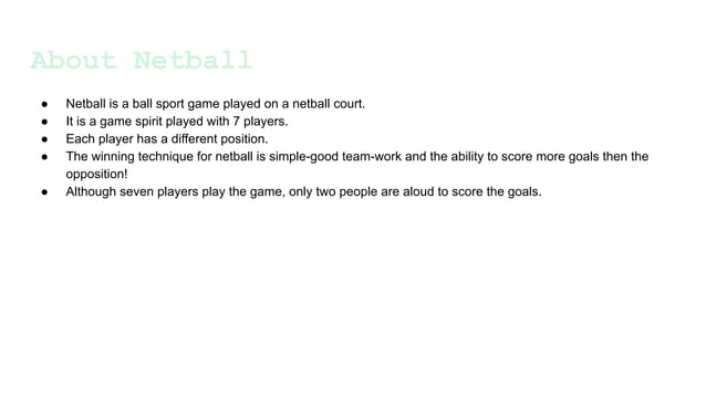 Netball ) | PDF | Soccer | Sports