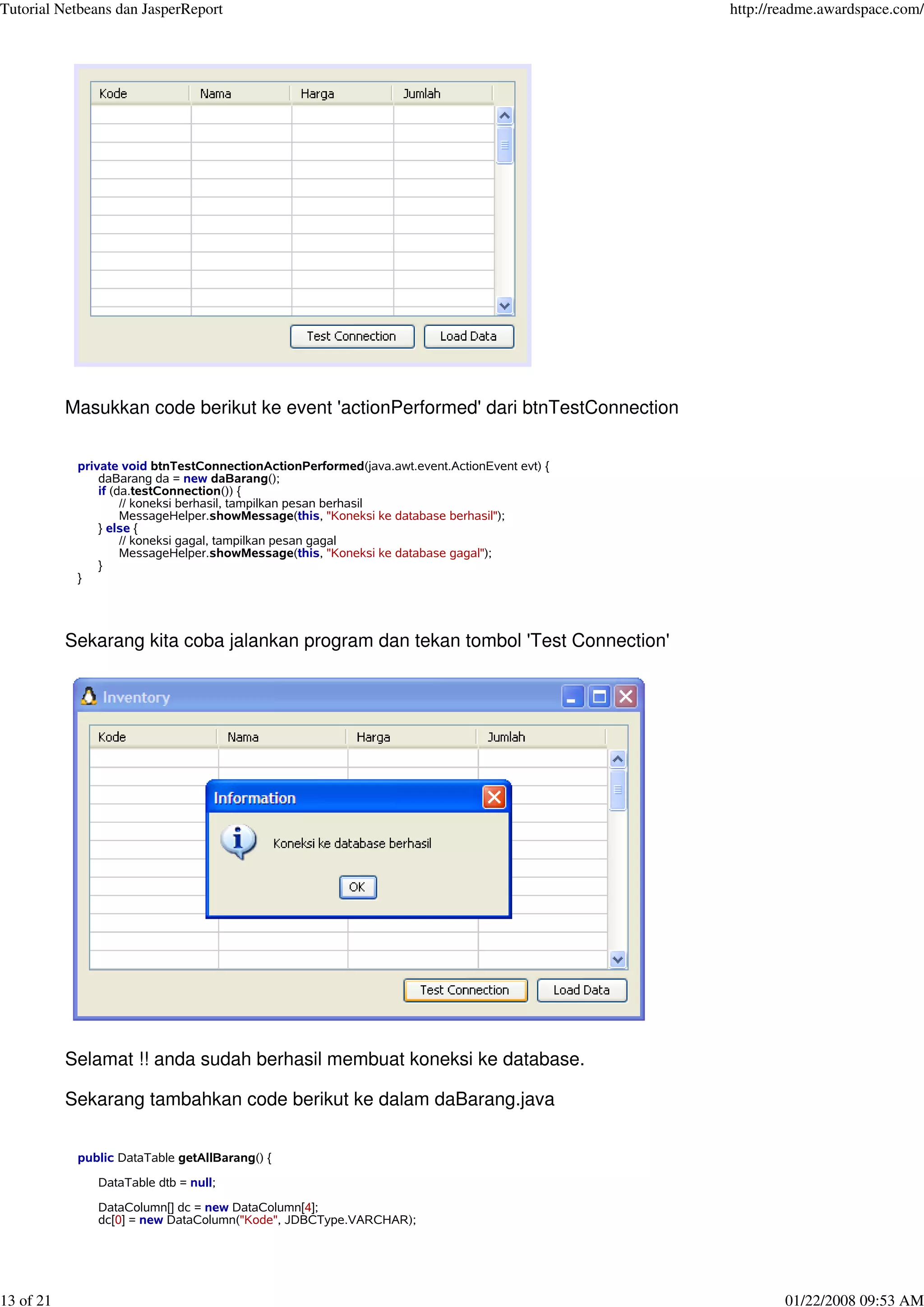 Netbeans jasper-tutorial | PDF