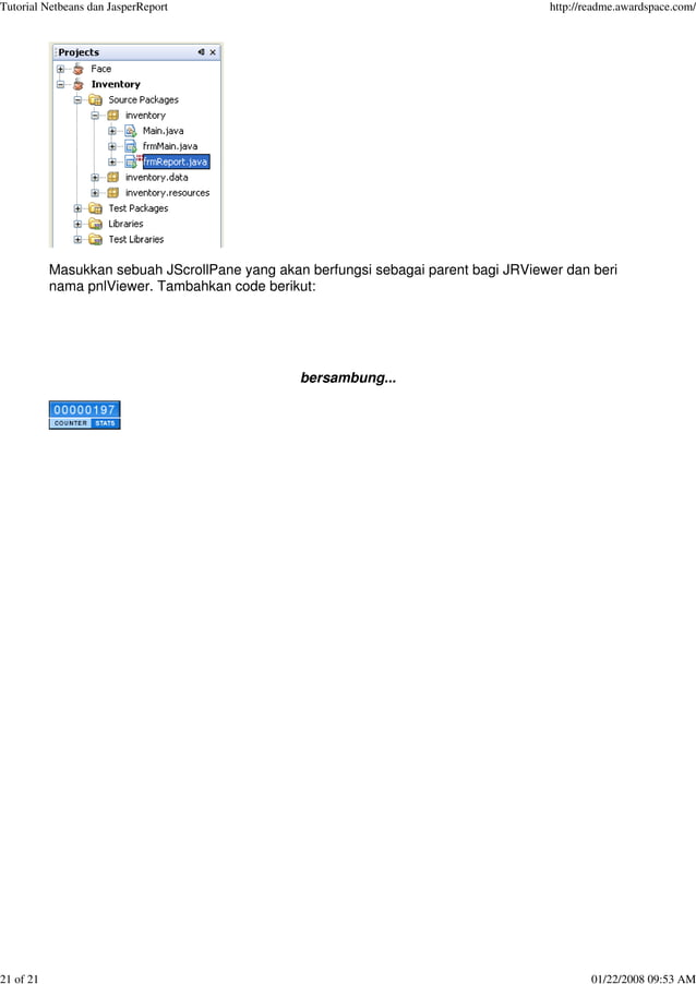 Netbeans jasper-tutorial | PDF