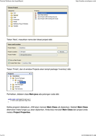 Netbeans jasper-tutorial | PDF