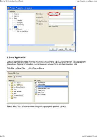 Netbeans jasper-tutorial | PDF