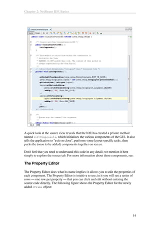 Netbeans gui tutorial | PDF