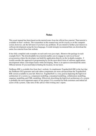 Netbeans gui tutorial | PDF