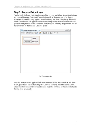 Netbeans gui tutorial | PDF