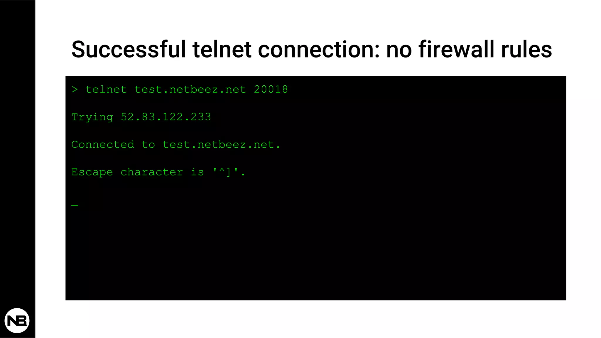 NetBeez - Test tcp connectivity with telnet | PDF