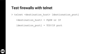 NetBeez - Test tcp connectivity with telnet | PDF