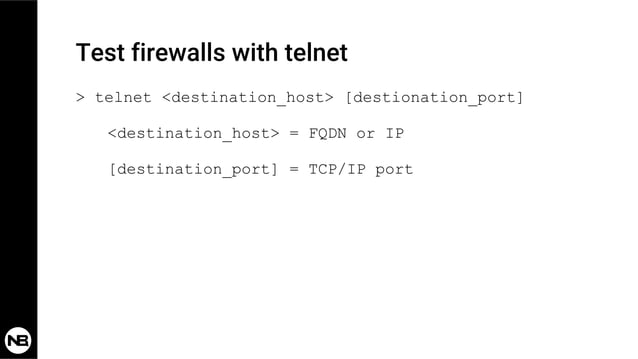 NetBeez - Test tcp connectivity with telnet | PDF
