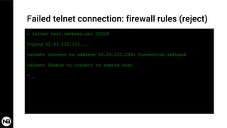 NetBeez - Test tcp connectivity with telnet | PDF