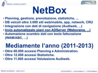 Net box integrazioni_weborama | PDF
