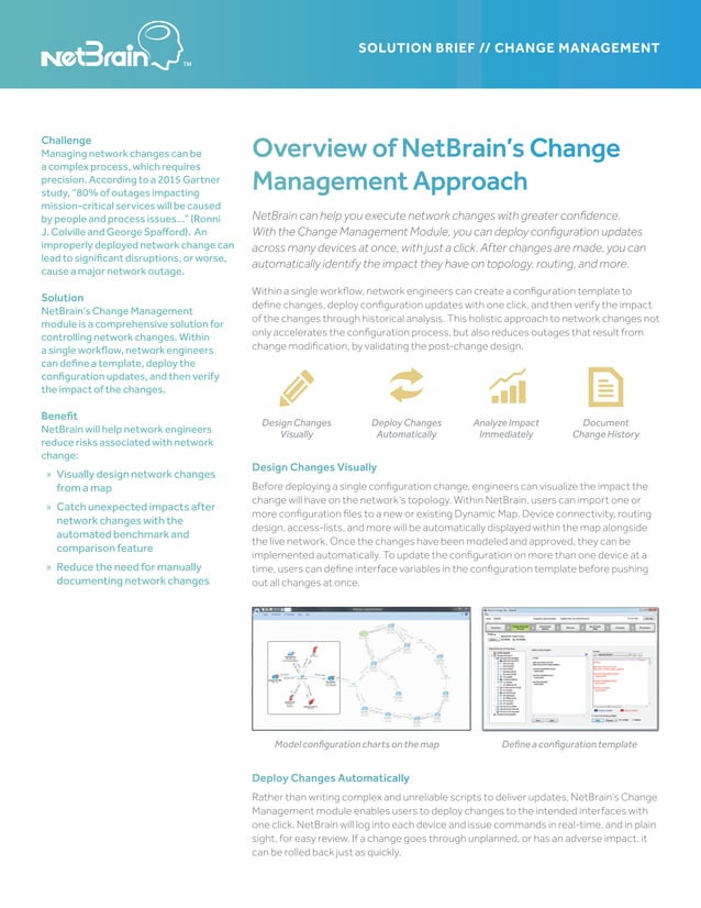 Change Management With NetBrain | PDF | Computer Networking | Computing