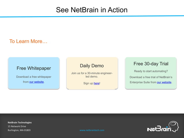 Troubleshooting Slow Applications | NetBrain | PPT