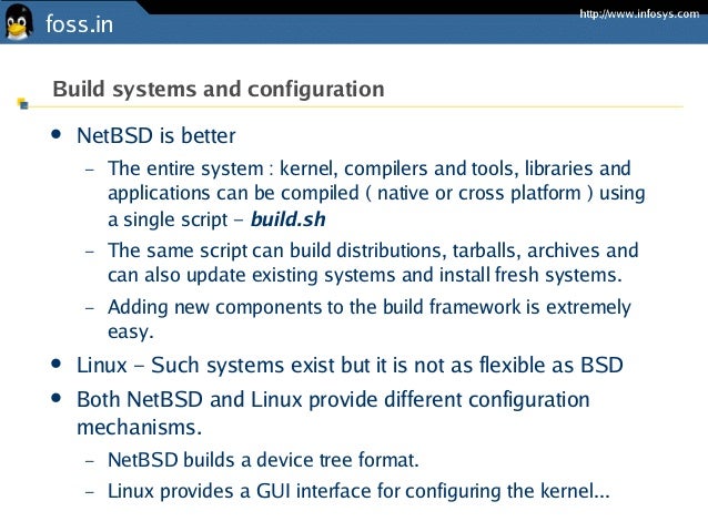 NetBSD and Linux for Embedded Systems