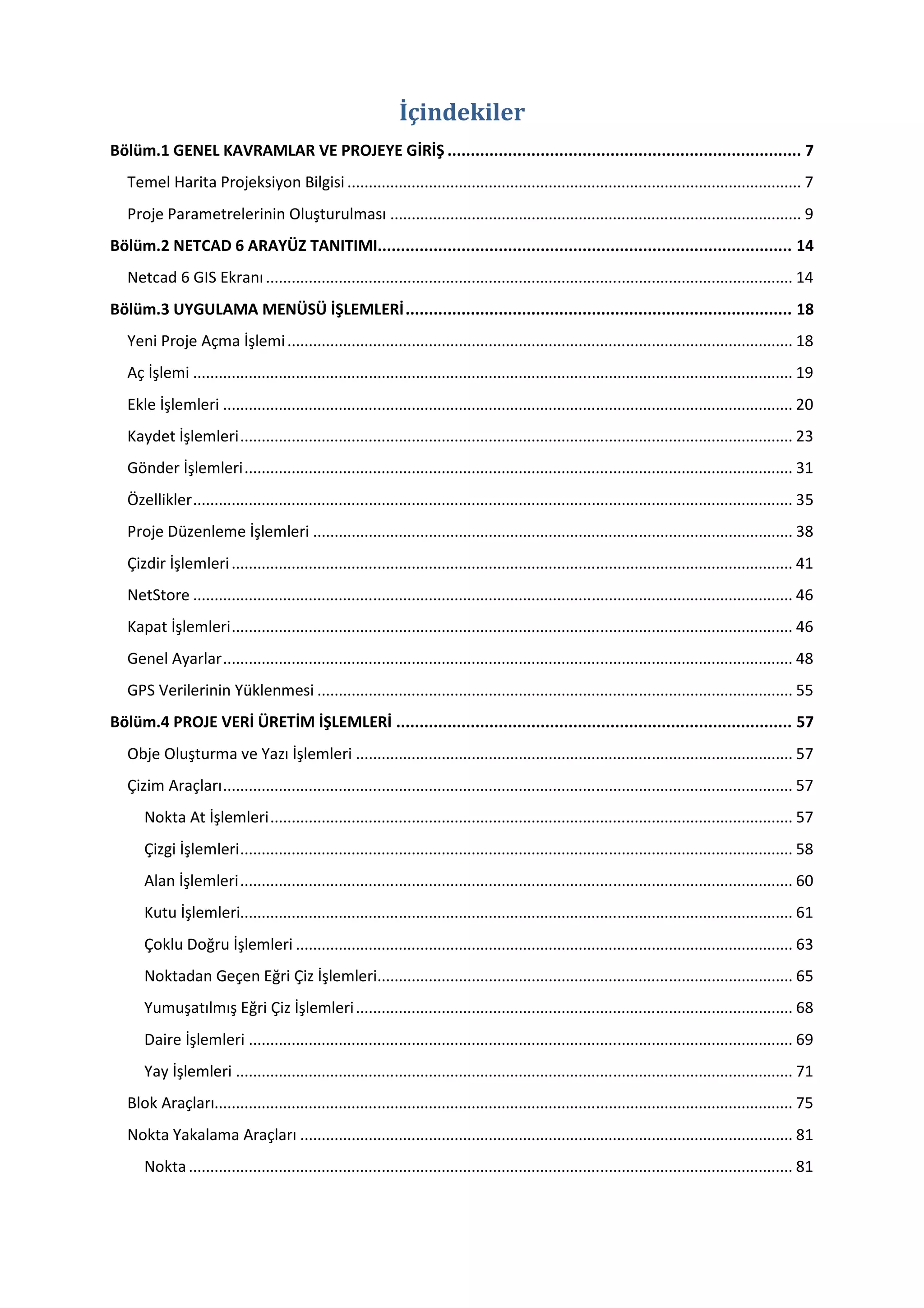 Netcad cad6 eğitim_dokümanı | PDF