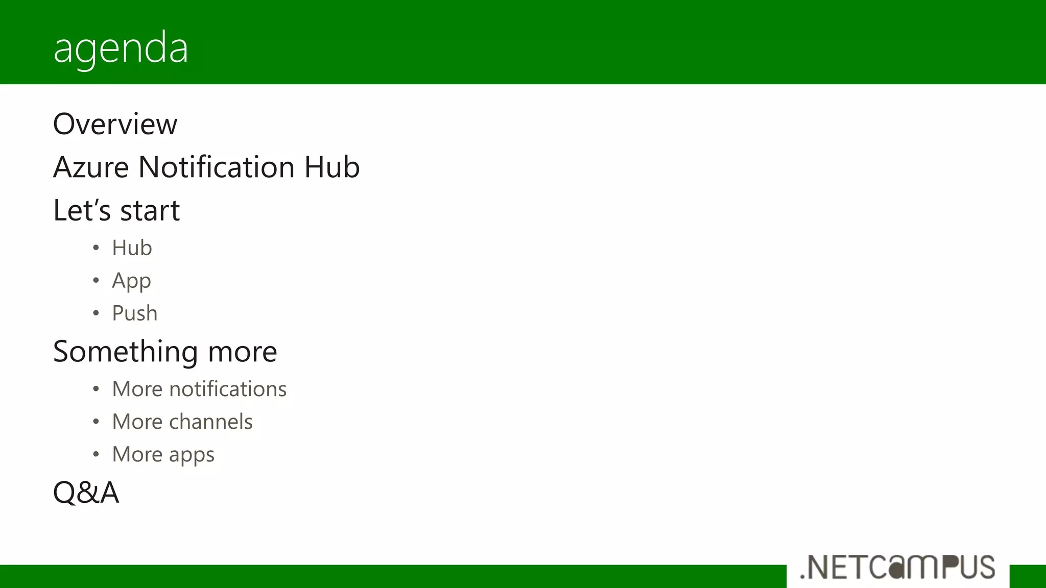 AZURE NOTIFICATION HUB | PPT