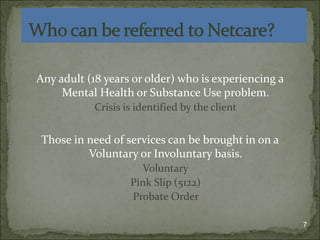 Netcare Access Overview of Services | PPT