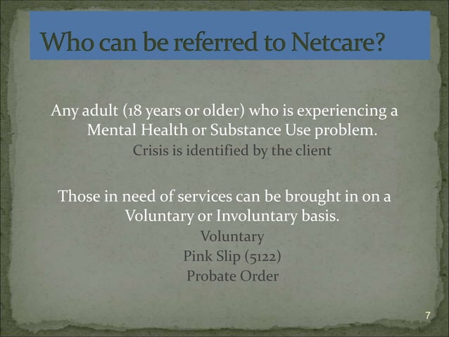 Netcare Access Overview of Services | PPT