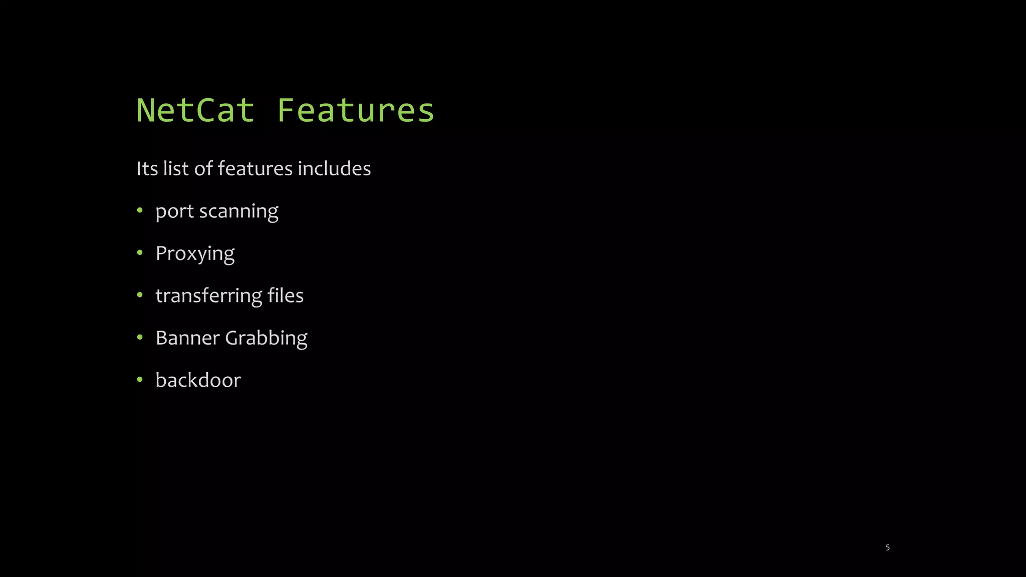 NetCat - the suiss army knife of network | PPTX | Internet | Computing