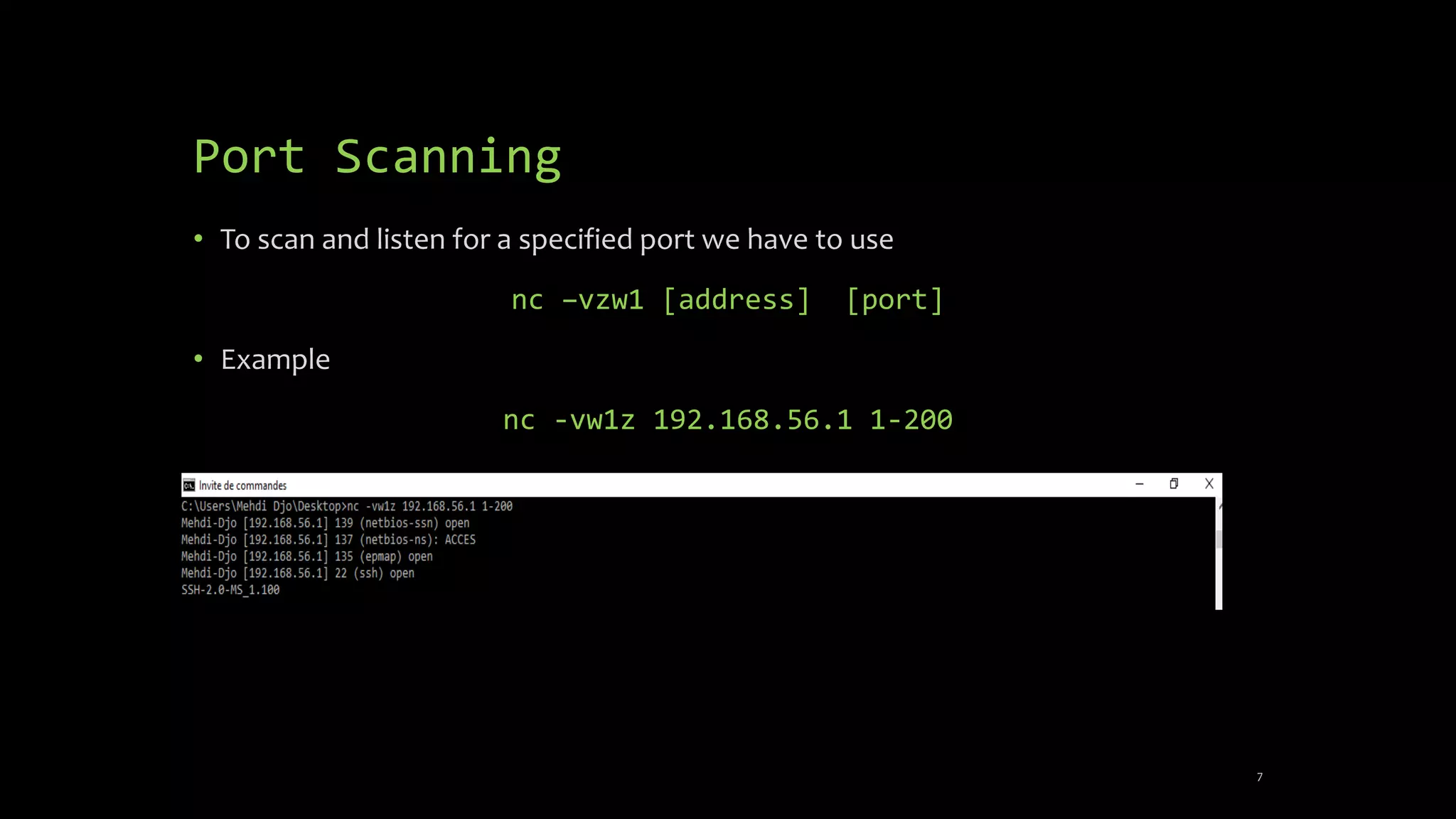 NetCat - the suiss army knife of network | PPTX | Internet | Computing