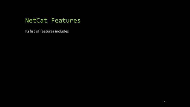 NetCat - the suiss army knife of network | PPTX | Internet | Computing