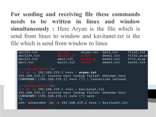 Netcat Windowschatting and backdoor 1.pptx | Operating Systems | Computer Software and Applications