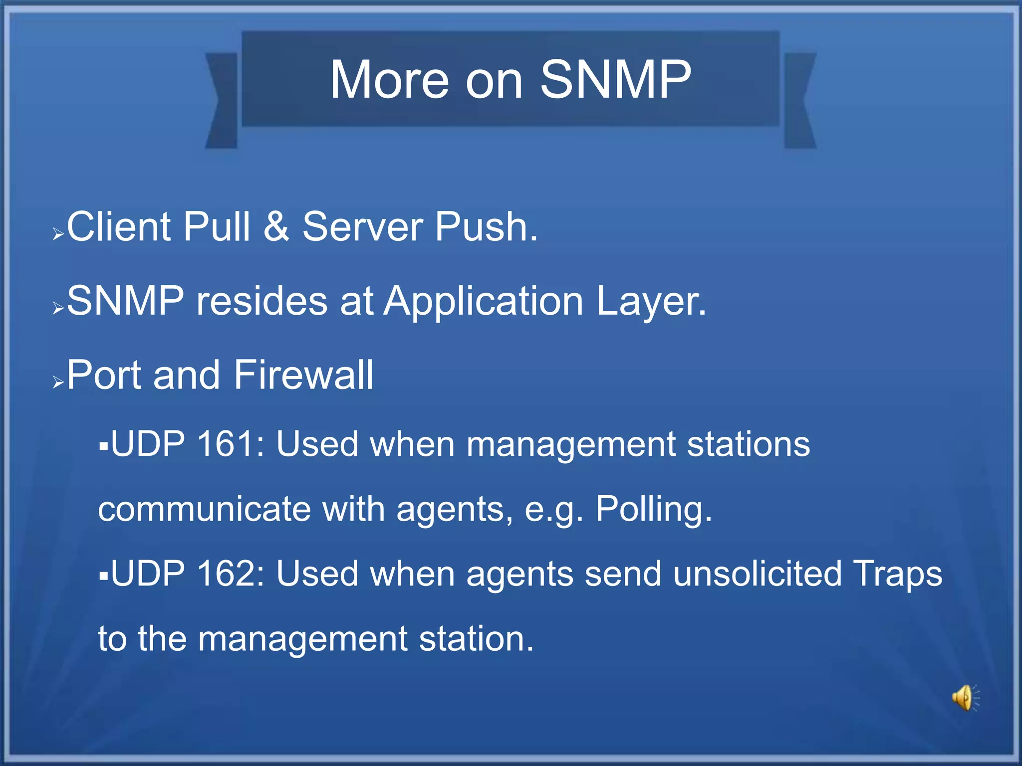 Simple Network Management Protocol Ppt