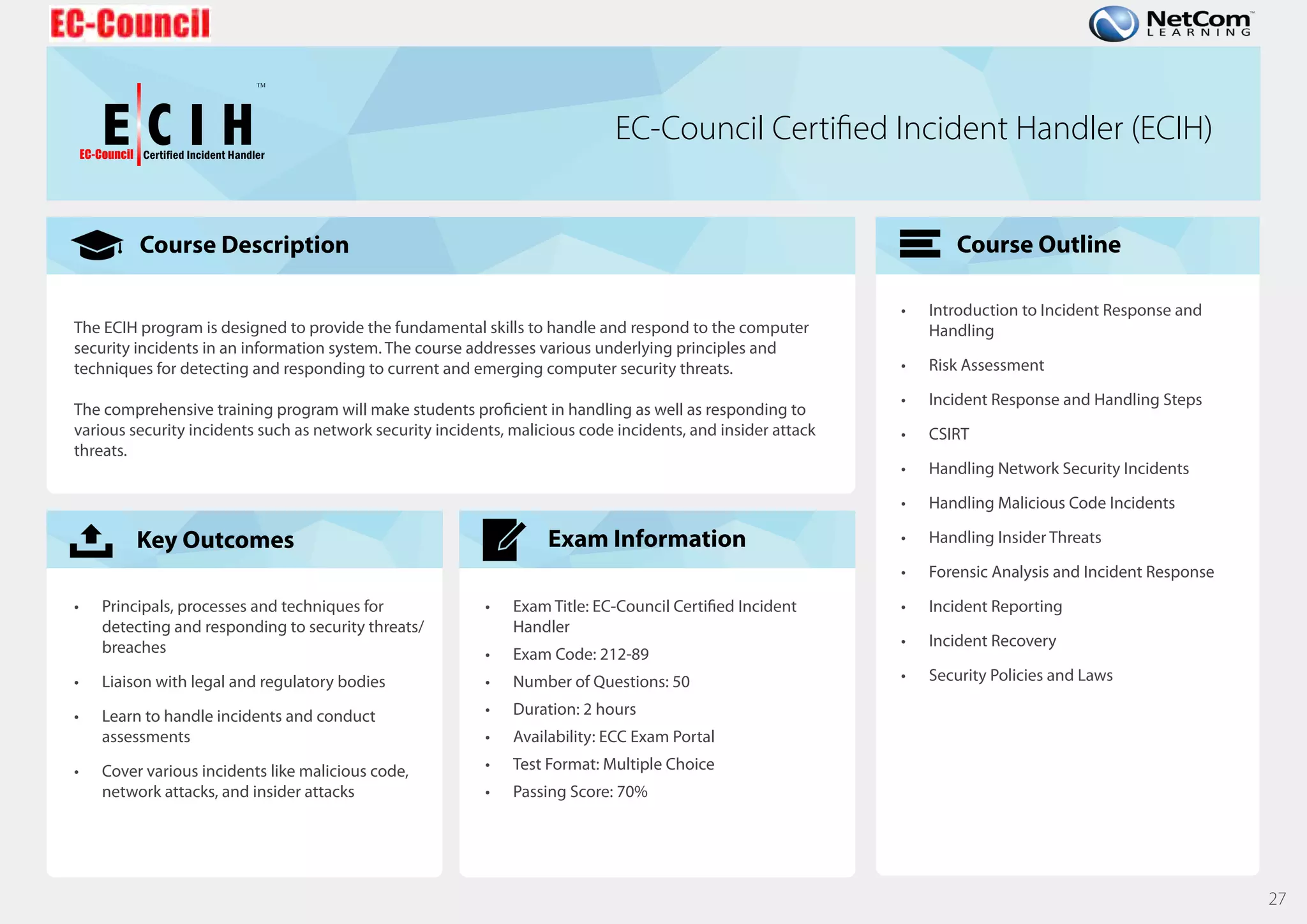 EC-Council Certification Roadmap and Course Catalog | PDF