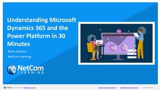 Understanding Microsoft Dynamics 365 and the Power Platform in 30 ...