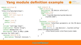 Using Netconf/Yang with OpenDalight | PPT