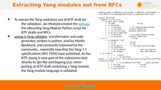 Using Netconf/Yang with OpenDalight | PPT