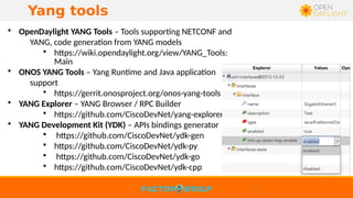Using Netconf/Yang with OpenDalight | PPT