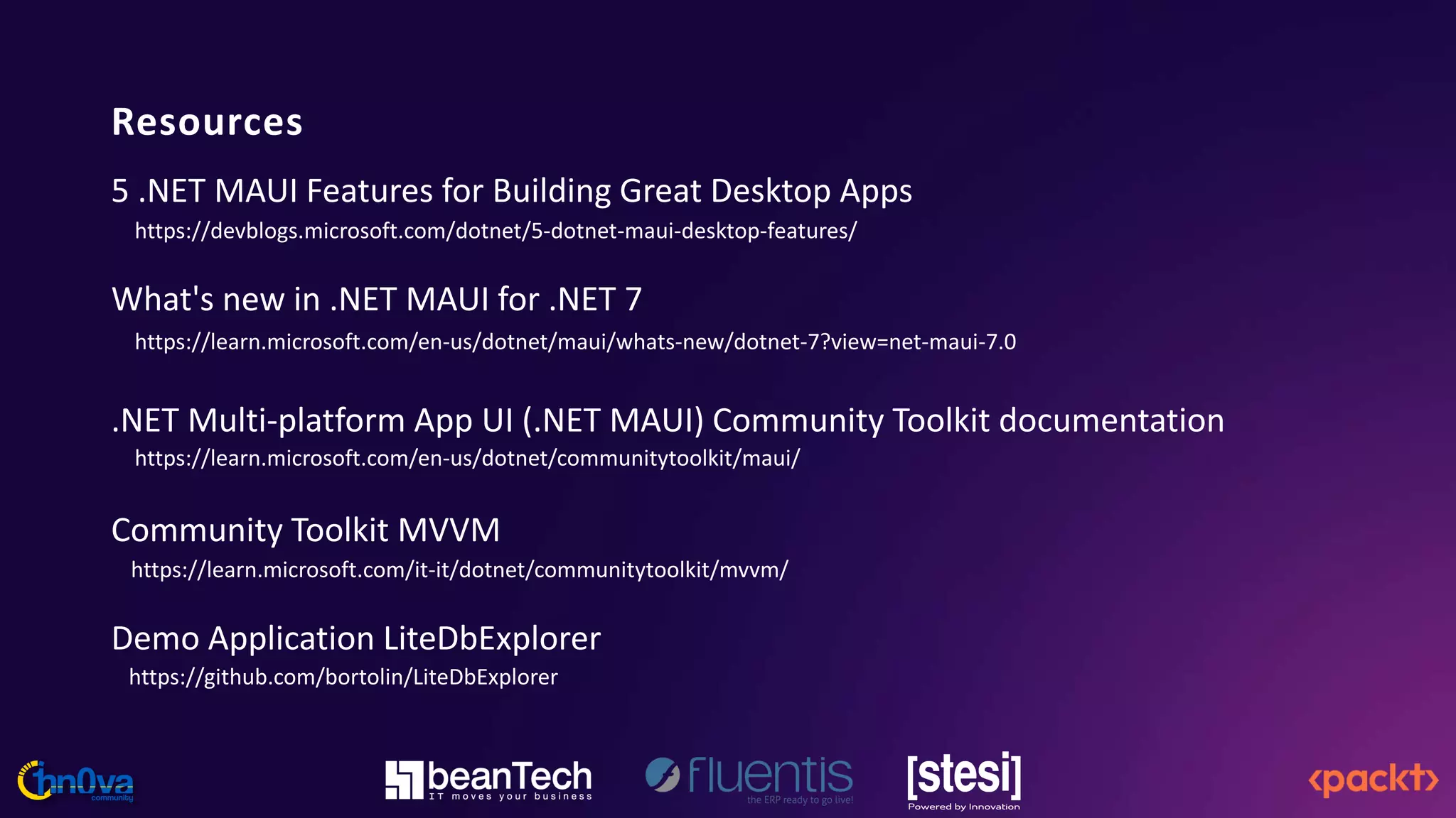 .NET Conf 2022 at 1nn0va - .NET MAUI focus on Desktop App | PPT