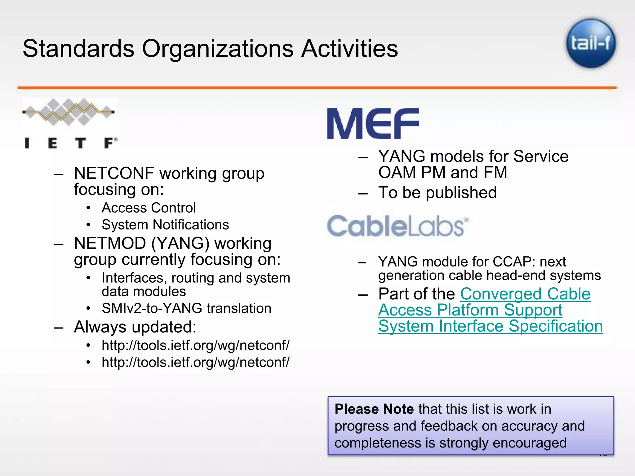 A 30-minute Introduction to NETCONF and YANG | PPTX