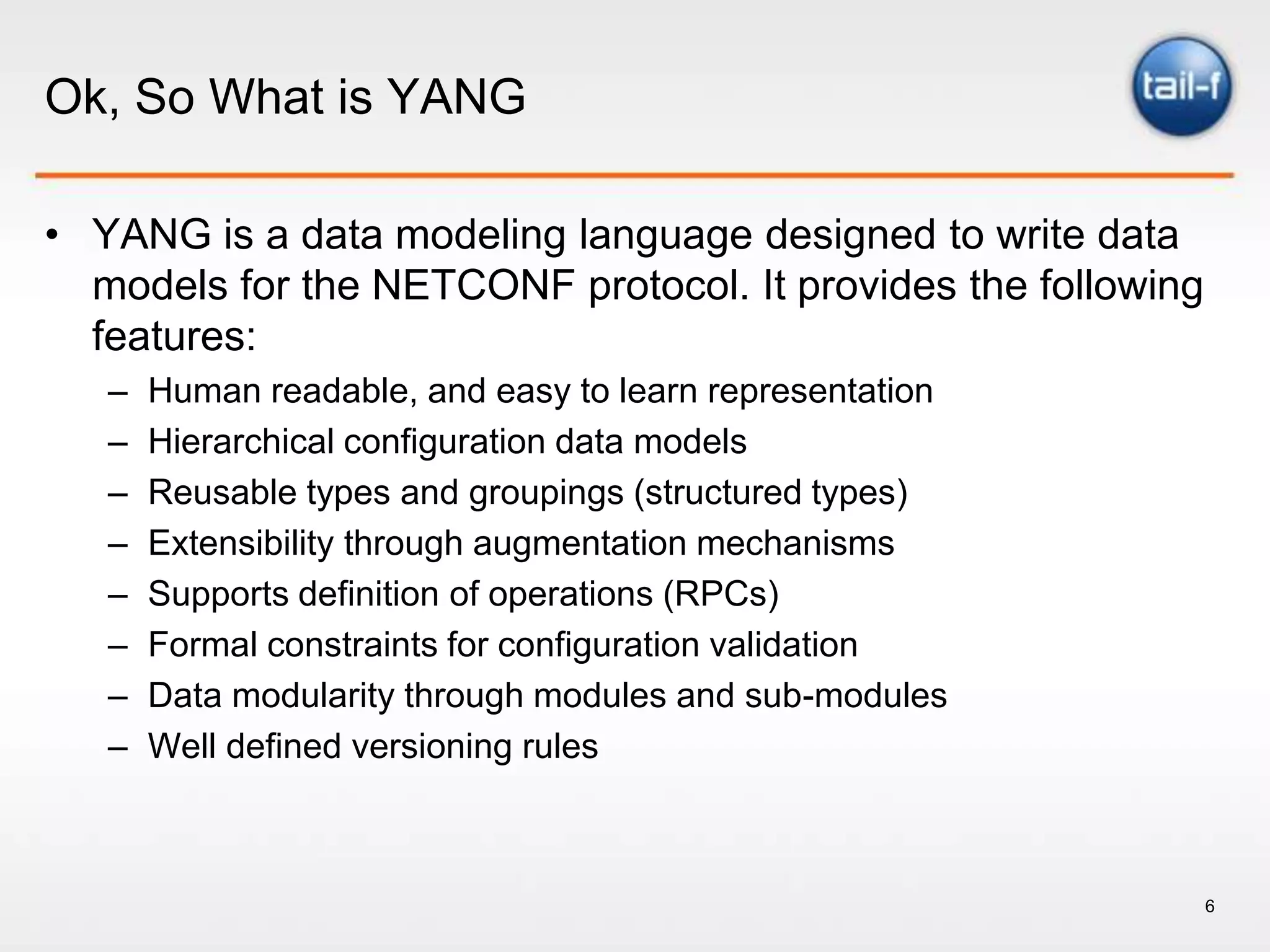 A 30-minute Introduction to NETCONF and YANG | PPTX