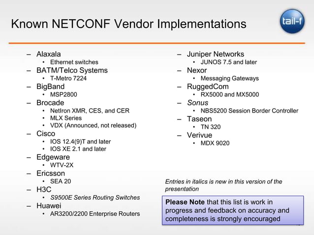 A 30-minute Introduction to NETCONF and YANG | PPTX