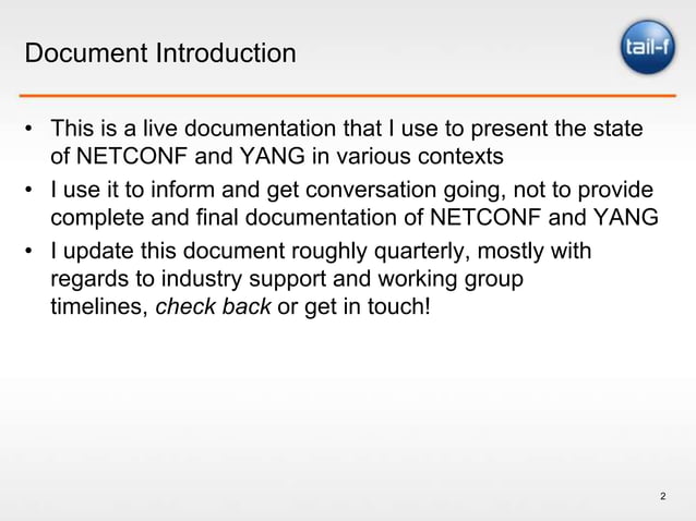 A 30-minute Introduction to NETCONF and YANG | PPTX