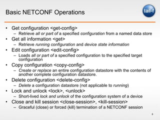 A 30-minute Introduction to NETCONF and YANG | PPTX